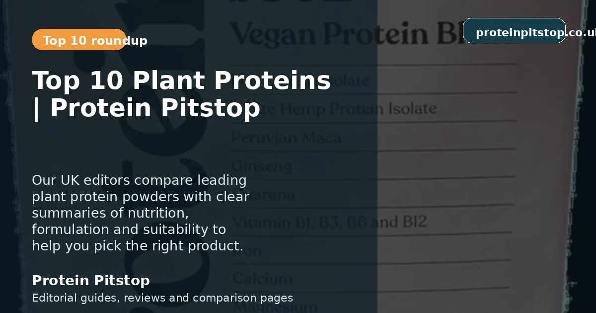 Top 10 Plant Proteins | Protein Pitstop